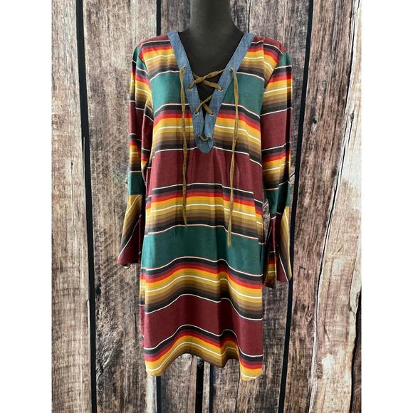 Tasha Polizzi | Tops | New Tasha Polizzi Serape Stripes Top In Multi ...
